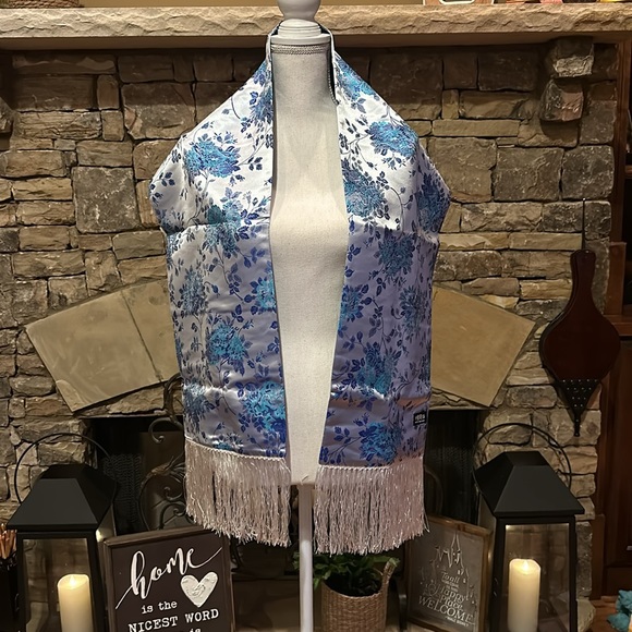 Accessories | Nwt Chinese Shubrocade Scarf Silk Shawl And Wrap With ...